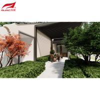 China Smart Home Compatible Motorized Pergola Weatherproof Aluminum Pergola With Wall Mount Installation for sale