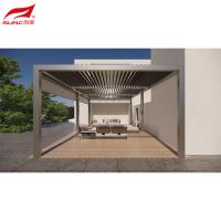 China Smart Home Integrated Motorized Aluminum Pergola Wall Mounted Outdoor Shade Solution for sale