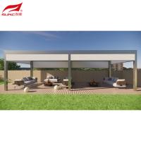 China Modern Customized Downpipe size and Frame with SS Garde 304 Motorized Aluminium Pergola for sale