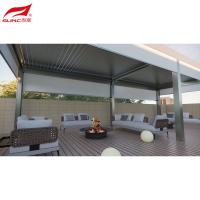China Modern Motorized Pergola Aluminum Freestanding Installation Adjustable Louver Roof for sale
