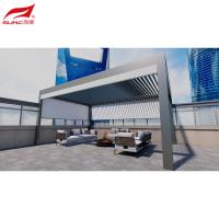 China Modern Motorized Pergola Aluminum Freestanding Installation Adjustable Louver Roof for sale
