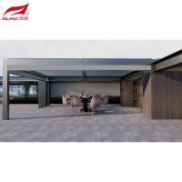 China Modern Motorized Pergola Aluminum Freestanding Installation Adjustable Louver Roof for sale