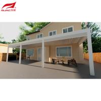 China Remote Control Aluminum Pergola For Outdoor Spaces Waterproof Grey Aluminium Pergola for sale