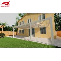 China Outdoor Aluminum Pergola Waterproof Windproof Remote Control System Wall mounted or Freestanding for sale