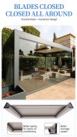 China Modern Outdoor Motorized Retractable Roof Pergola with ip67 Testing and Customized Aluminium Frame for sale