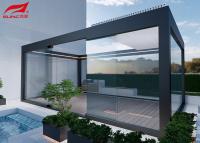 China Customized Frame With Aluminium Alloy 6063 and IP67 Testing Motor Louver Blades Retractable Roof Pergolla for sale