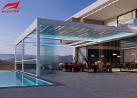 China Customized Frame with Aluminium Alloy 6063 Drainage System and IP 67 Testing Retractable Roof Pergola for sale