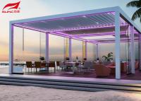 China OEM Motorized Outdoor Waterproof Aluminium  Bioclimatic Backyard Pergola for sale