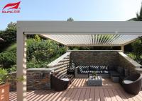 China Customized Frame with Aluminium Alloy 6063 Drainage System and IP 67 Testing Retractable Roof Pergola for sale