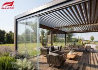China Outdoor Customized Motorized Backyard Pergola With Almuminium Alloy 6063 And IP67 Testing for sale