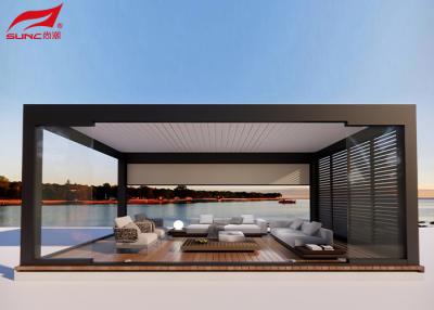 China Upgrade Your Garden Design With Motorized Aluminum Pergola Remote Control Or Smart Home Integration for sale