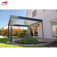 China Outdoor Waterproof Motorized Aluminium Pergola With Customized Frame Backyard for sale