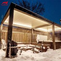 China Outdoor Waterproof Motorized Aluminium Pergola With Customized Frame Backyard for sale