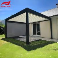 China Smart Remote Controlled Aluminum Garden Pergola Waterproof Windproof Gazebo Outdoor/Freestanding for sale