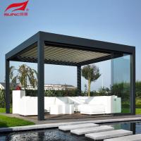 China Smart Remote Controlled Aluminum Garden Pergola Waterproof Windproof Gazebo Outdoor/Freestanding for sale