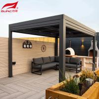 China Smart Remote Controlled Aluminum Garden Pergola Waterproof Windproof Gazebo Outdoor/Freestanding for sale