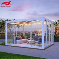 China Customizable Waterproof Aluminum Pergola With Remote Control for sale