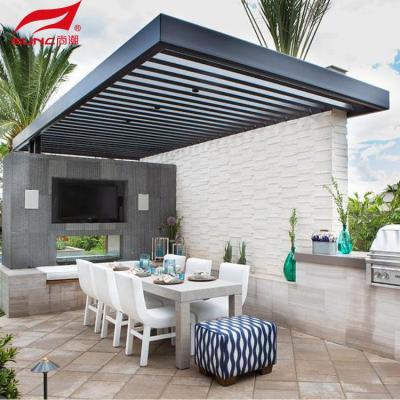 China Customizable Outdoor Gardens White Color Aluminum Pergolas DIY Garden Design for sale