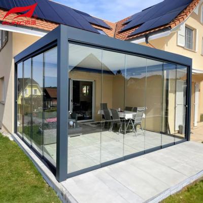 China Waterproof Windproof Electric Aluminum Pergola For Garden/ Outdoor for sale