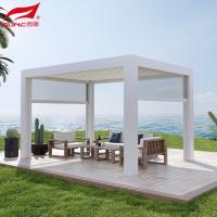 China Smart Remote Controlled Aluminum Garden Pergola Waterproof Windproof Gazebo Outdoor/Freestanding for sale