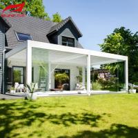 China Smart Remote Controlled Aluminum Garden Pergola Waterproof Windproof Gazebo Outdoor/Freestanding for sale