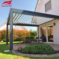 China Windproof Motorized Aluminum Pergola With Smart Home Integration Remote Control for sale