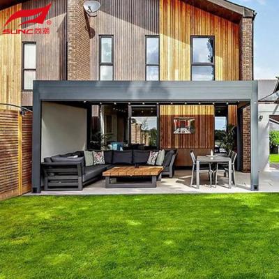 China Smart Pergola Aluminium Waterproof Windproof Controllable for sale