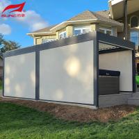China Motorized Adjustable Aluminum Pergola 3x3m Size Wall-mounted Installation for sale