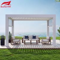 China Smart Remote Controlled Aluminum Garden Pergola Waterproof Windproof Gazebo Outdoor/Freestanding for sale