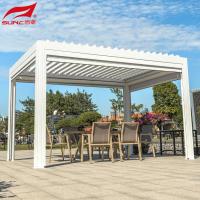 China Customizable Waterproof Aluminum Pergola With Remote Control for sale