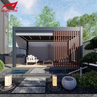 China Customizable Waterproof Aluminum Pergola With Remote Control for sale