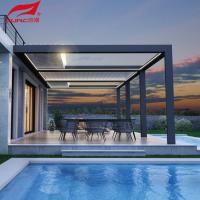 China Smart Remote Controlled Aluminum Garden Pergola Waterproof Windproof Gazebo Outdoor/Freestanding for sale