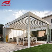 China Smart Remote Controlled Aluminum Garden Pergola Waterproof Windproof Gazebo Outdoor/Freestanding for sale