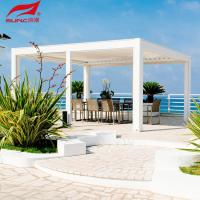 China Customized Size Aluminum Retractable Pergola With Remote Control And Smart Home Integration for sale