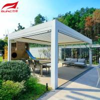 China Customized Size Aluminum Retractable Pergola With Remote Control And Smart Home Integration for sale