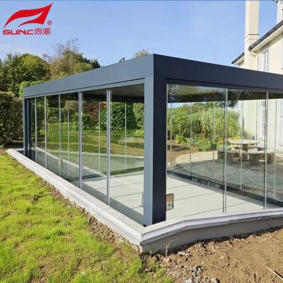 China Smart Aluminium Perforated Panel / Aluminum Retractable Pergola for sale