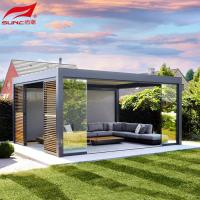 China Waterproof Windproof Customized Aluminum Pergola Prototype Machining For Office Room Space for sale