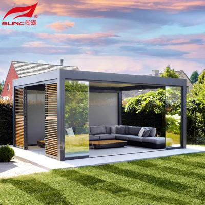 China Smart Aluminum Pergola With Remote Control And Home Integration for sale