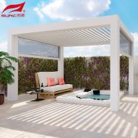 China Effortlessly Create Outdoor Space With Motorized Aluminum Pergola for sale