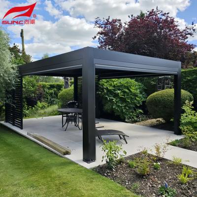 China Effortlessly Create Outdoor Space With Motorized Aluminum Pergola for sale