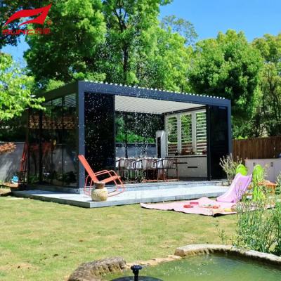 China Waterproof Aluminium Garden Pergola With Remote Control for sale