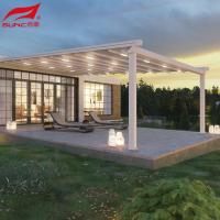 China Waterproof Electric Aluminium Pergola With Remote Control For Outdoor Backyard for sale