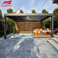 China Smart Remote Controlled Aluminum Garden Pergola Waterproof Windproof Gazebo Outdoor/Freestanding for sale