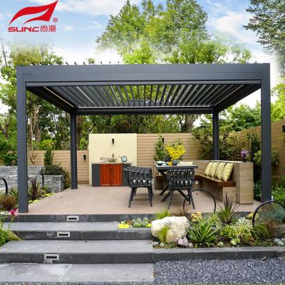 China Customized Size Aluminium Pergola Perfect Addition To Outdoor Space With Aluminum Retractable Pergola for sale