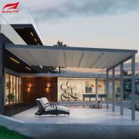 China Versatile Outdoor Space With Our Folding Roof Pergola Retractable And LED-Lit for sale