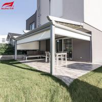 China Installation Freestanding Or Wall-mounted Adjustable Canopy Pergola With PVC Sail Finishing for sale