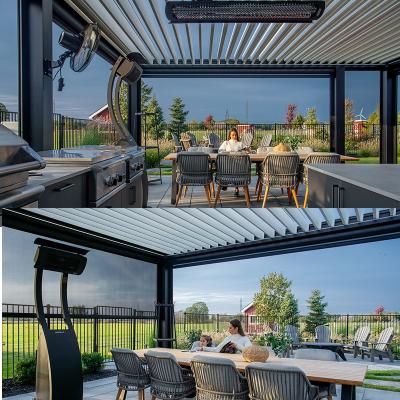 China Aluminium Pergola and Wall-mounted Aluminum Pergola Round Rod  for Your Outdoor Living for sale