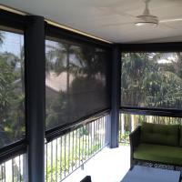 China Outdoor Roller Zip Track Blinds Customizable Openness Factor 5% 10% 30% 100% Optional for sale