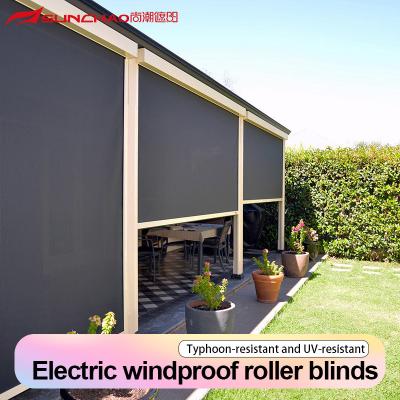 China Waterproof Zip Track Blinds Max Size 6 M Height and Blackout Retractable Window Treatments Function for sale