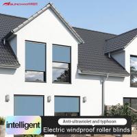 China Outdoor Roller Zip Track Blinds Customizable Openness Factor 5% 10% 30% 100% Optional for sale
